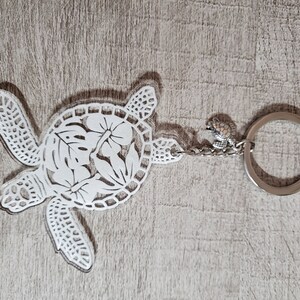 Custom Fun Turtle Keychain, Acrylic Hawaii Greensea Turtle Tag ...