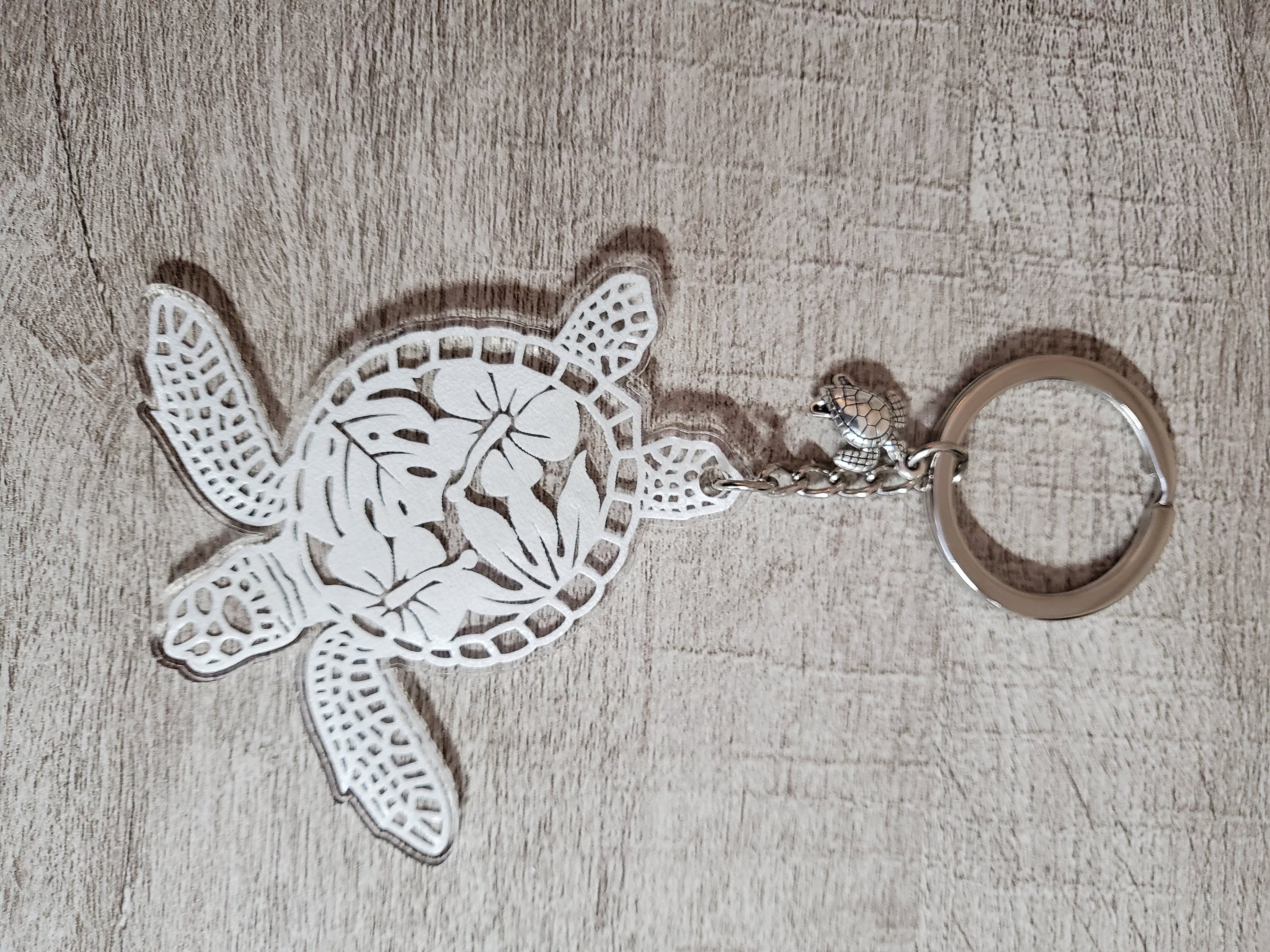 Custom Fun Turtle Keychain Acrylic Hawaii Greensea Turtle - Etsy