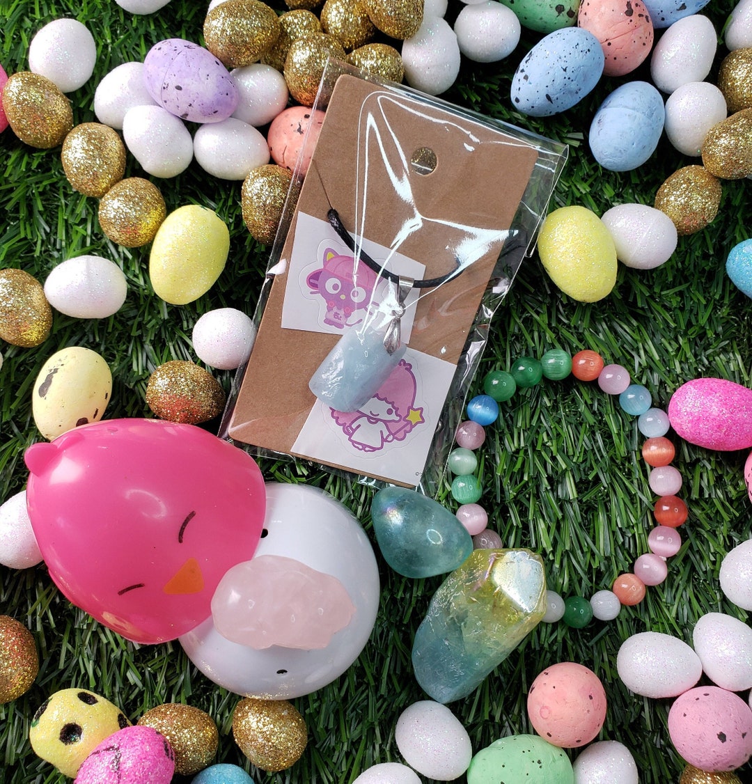 Easter Egg Surprise Gift Set, Crystal Bracelet, Bunny Carving, Crystal ...