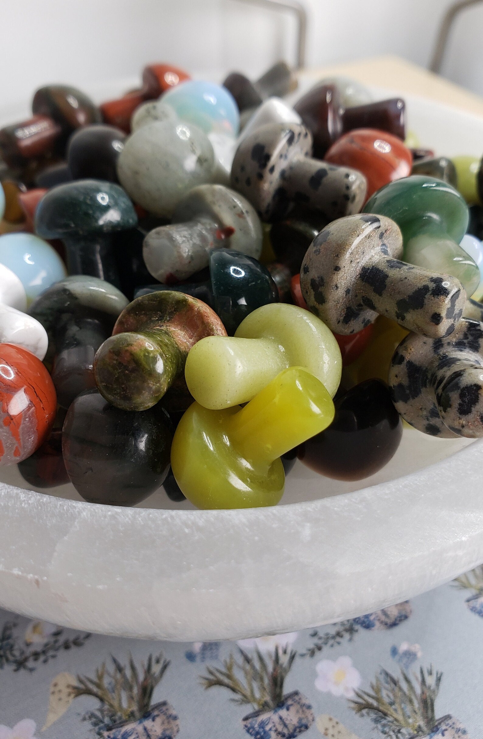 Crystal Mushroom Multiple Types Mushroom Carving Crystal - Etsy