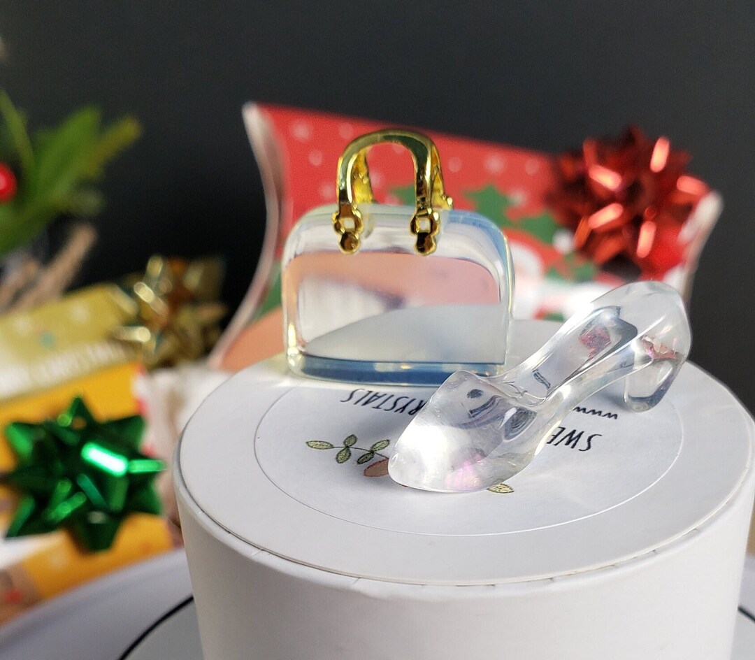 Crystal Purse and Slipper Set, Multiple Types, Crystal Princess Slipper ...