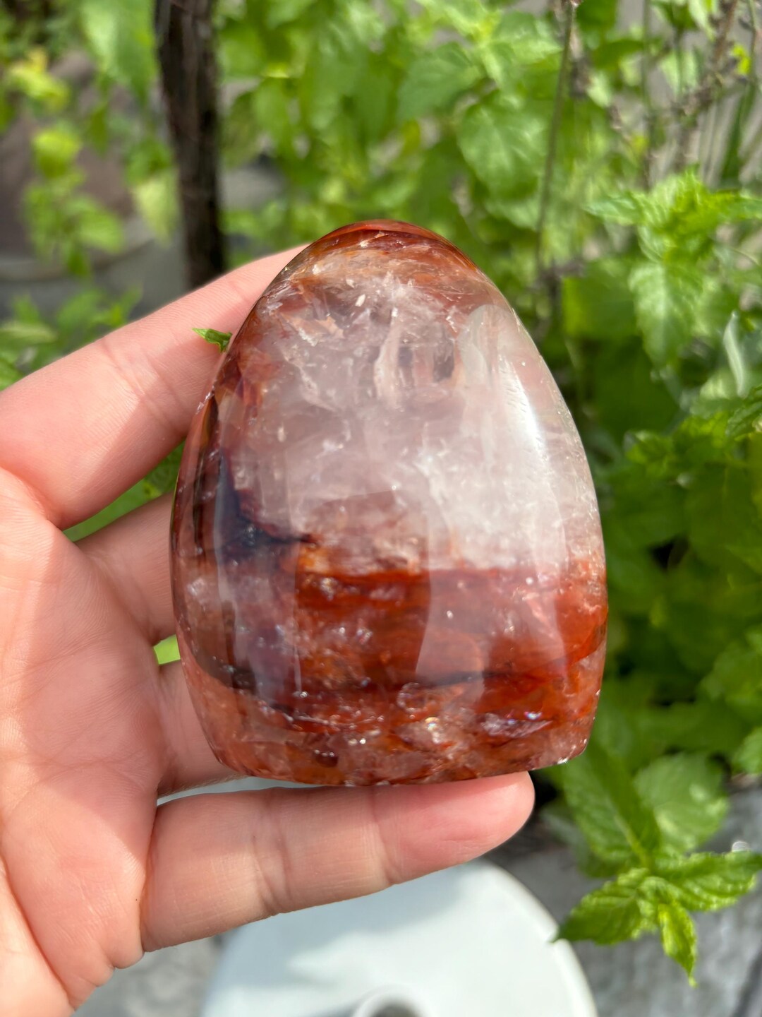 Flashy Hematoid Quartz | Fire Quartz Freeform | Red Hematoid Fire ...