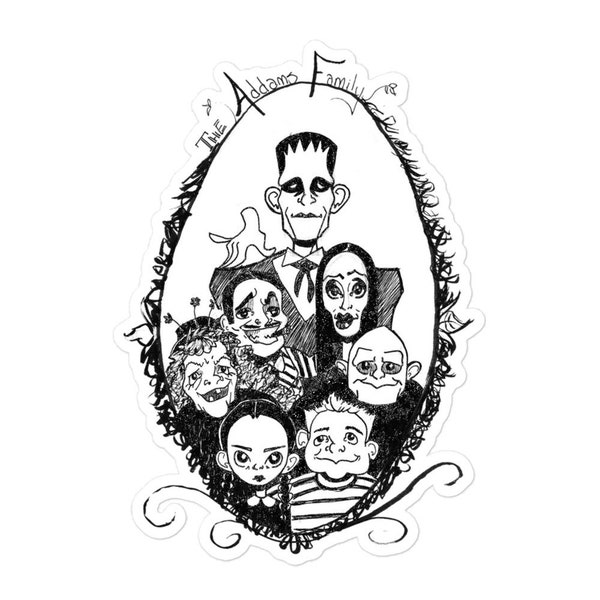 Addams Family Stickers - Etsy