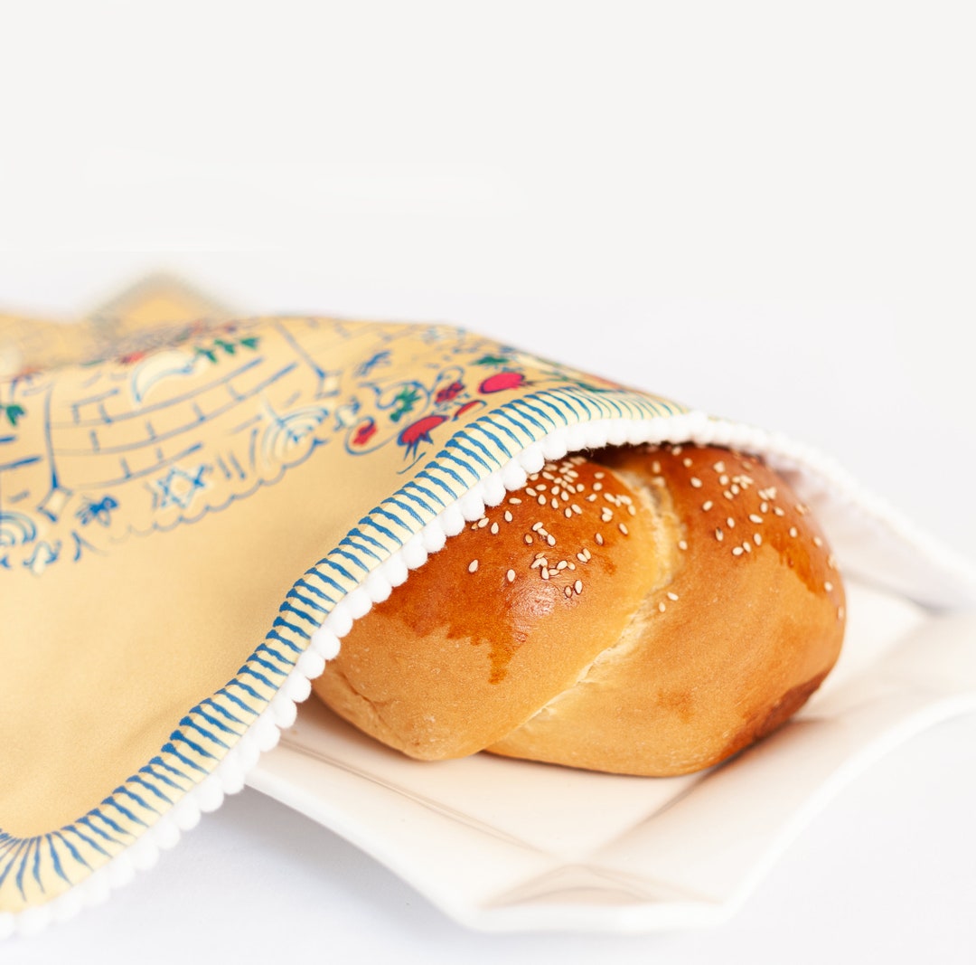 Artistic Cover for Challot Shabbat Table Gold Joy - Etsy