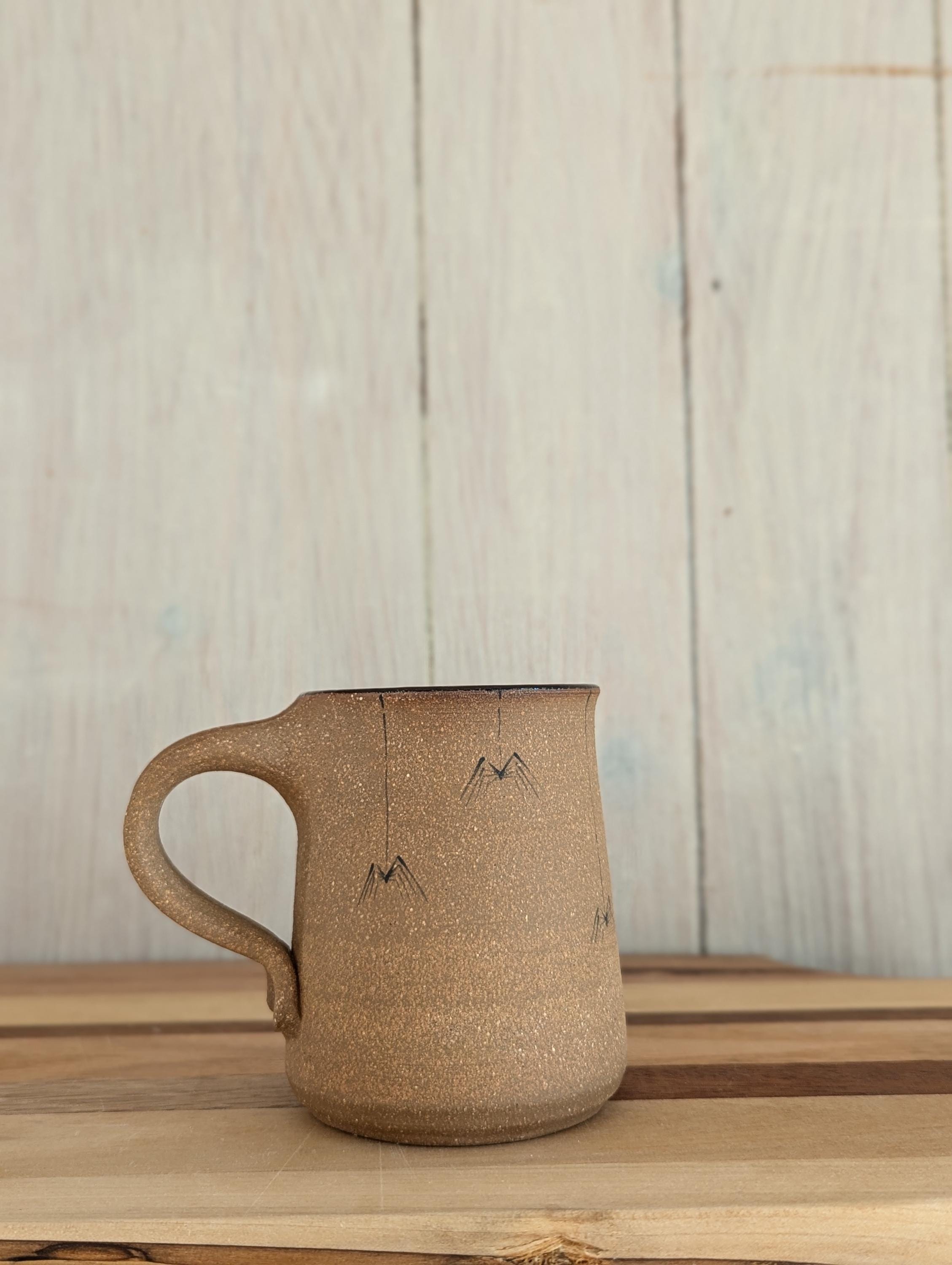 Spider Mug / Hand-painted Spider Mug / Hand-thrown Mug / Cozy Stoneware ...