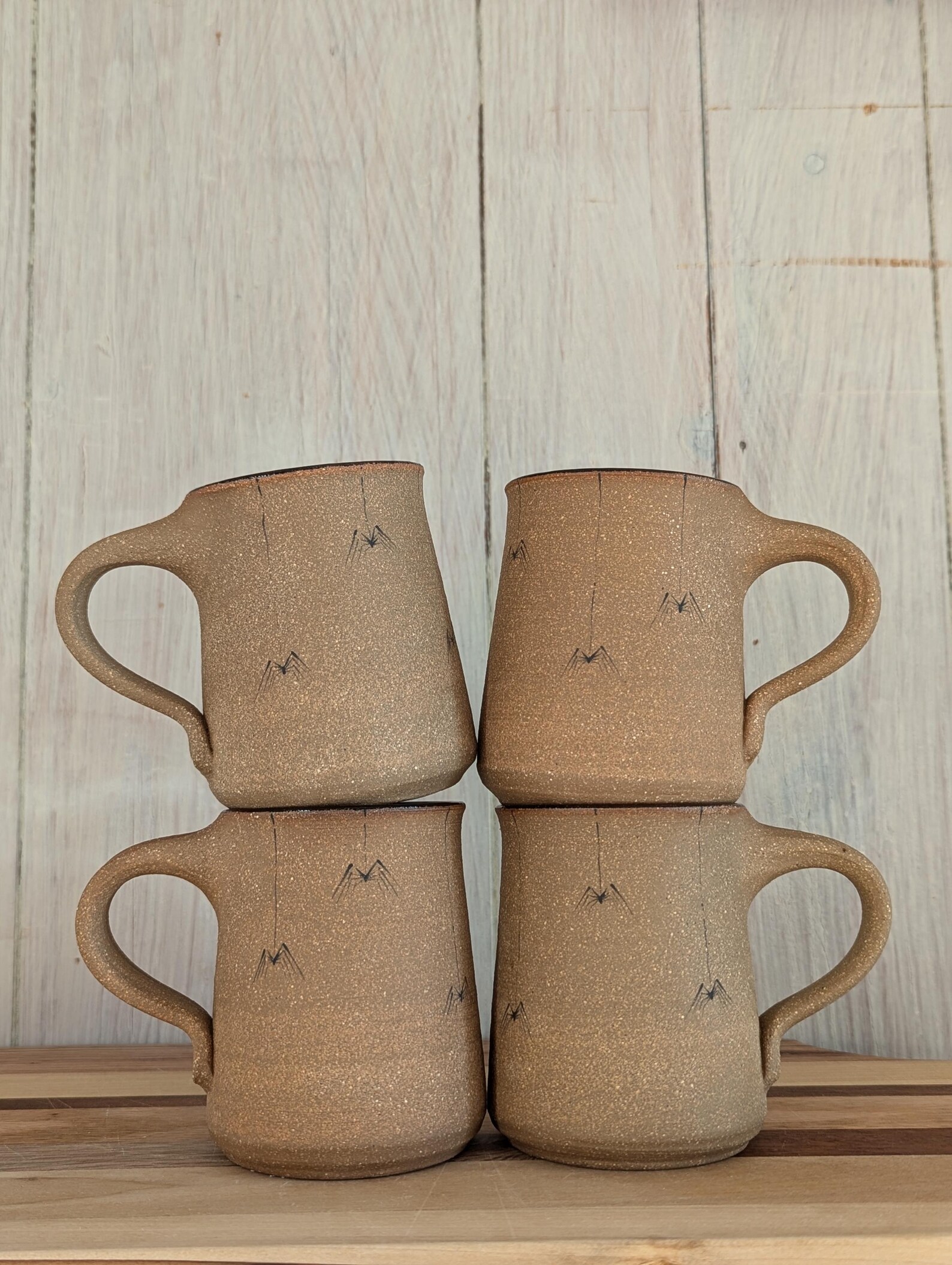 Spider Mug / Hand-painted Spider Mug / Hand-thrown Mug / Cozy Stoneware ...