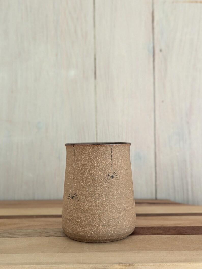 Spider Mug / Hand-painted Spider Mug / Hand-thrown Mug / Cozy Stoneware ...