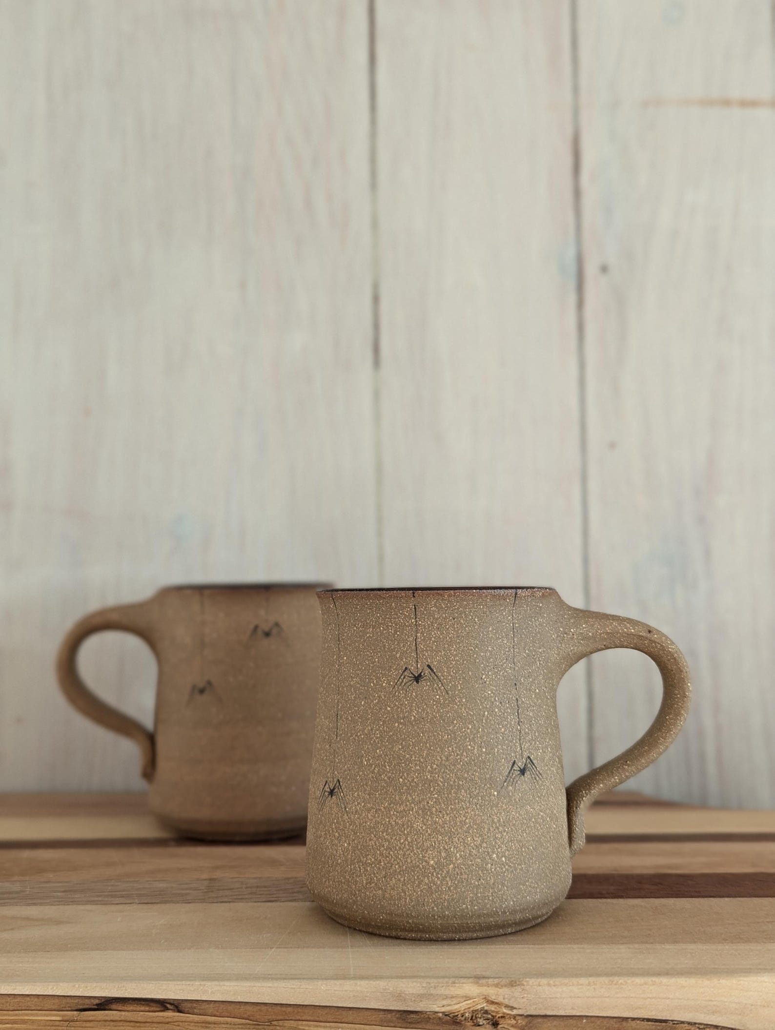 Spider Mug / Hand-painted Spider Mug / Hand-thrown Mug / Cozy Stoneware ...