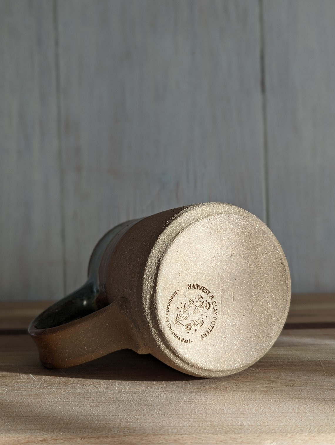 Medium Desert Beach Mug / Blue and Brown Mug / Handmade Ceramic Mug ...