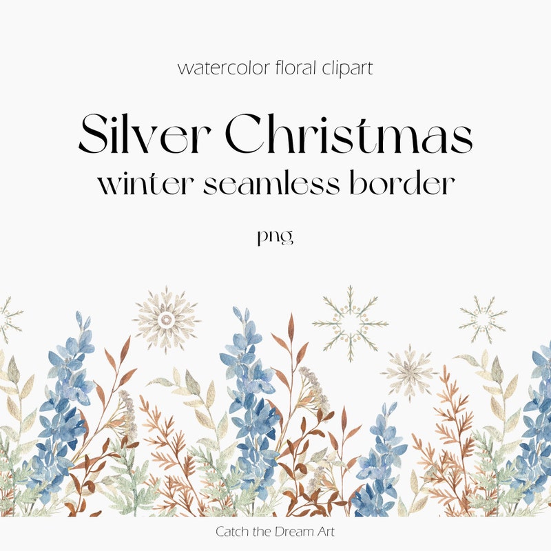 Blue and Silver Border - Etsy