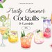 Watercolor Cocktail Clipart, Fruity Summer Fizz Alcohol Drink Aperol ...