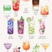 Watercolor Cocktail Clipart, Fruity Summer Fizz Alcohol Drink Aperol ...