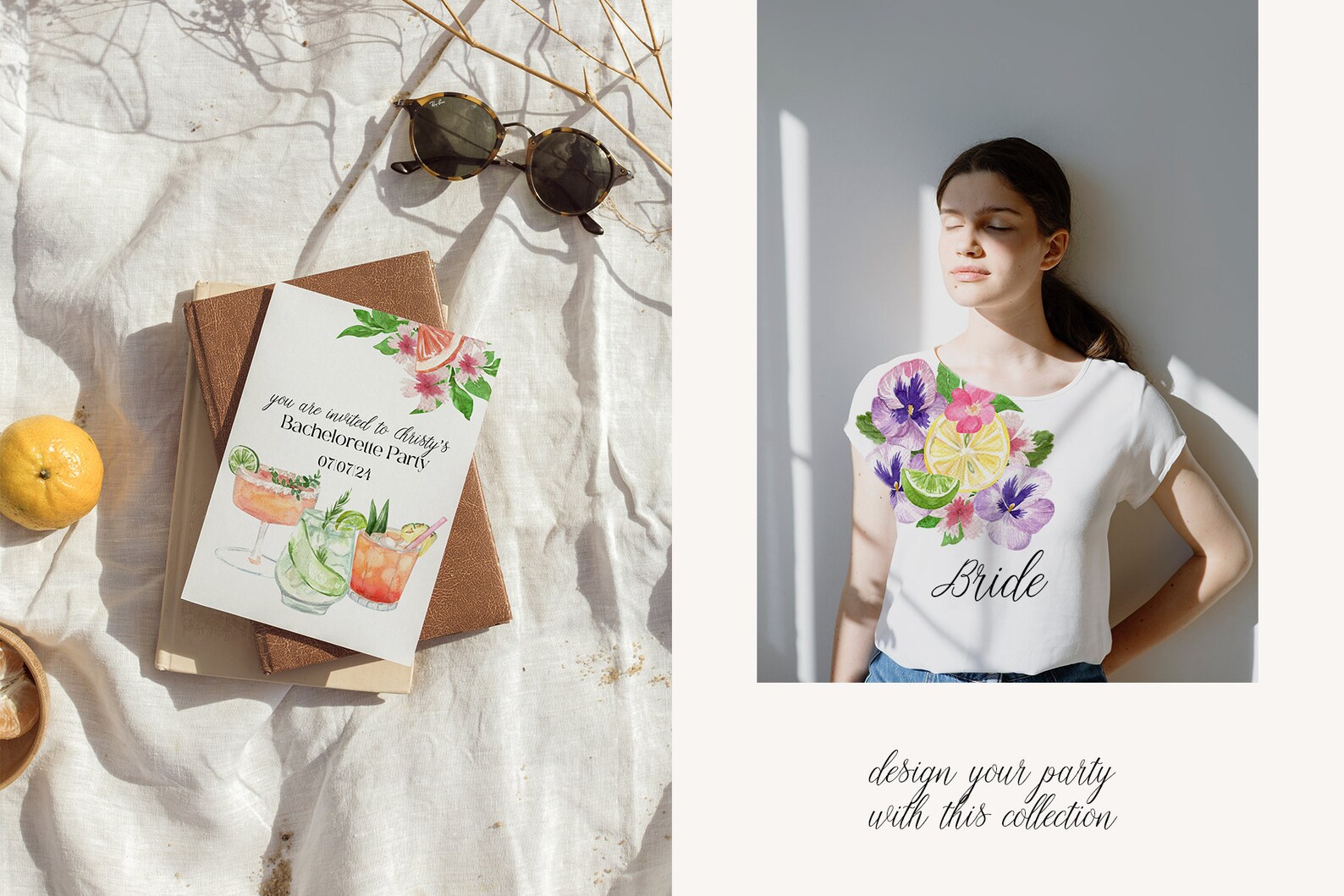 Watercolor Cocktail Clipart, Fruity Summer Fizz Alcohol Drink Aperol ...