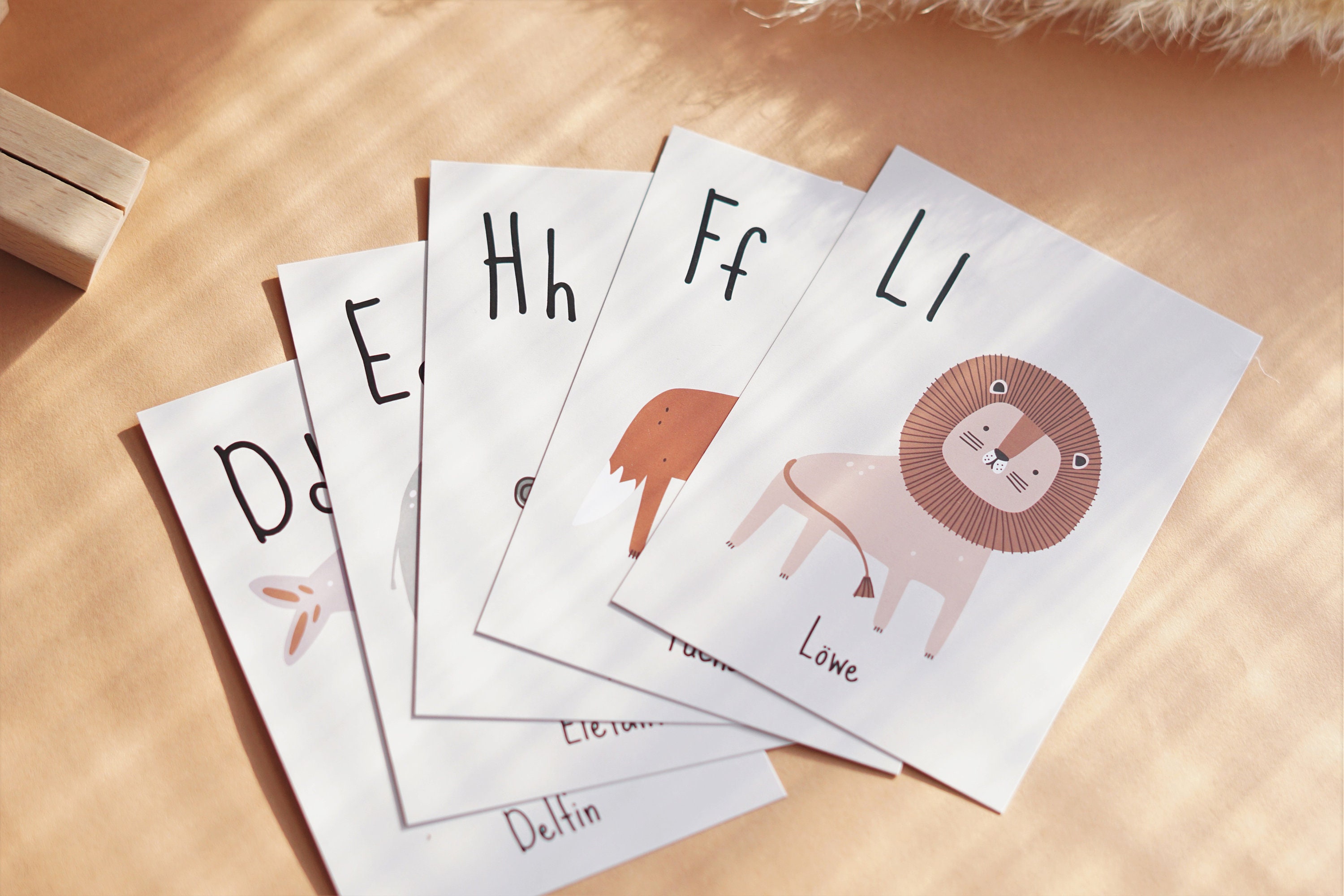 ABC Cards German Alphabet With Animal Motifs (27 Cards) - Learn the ...