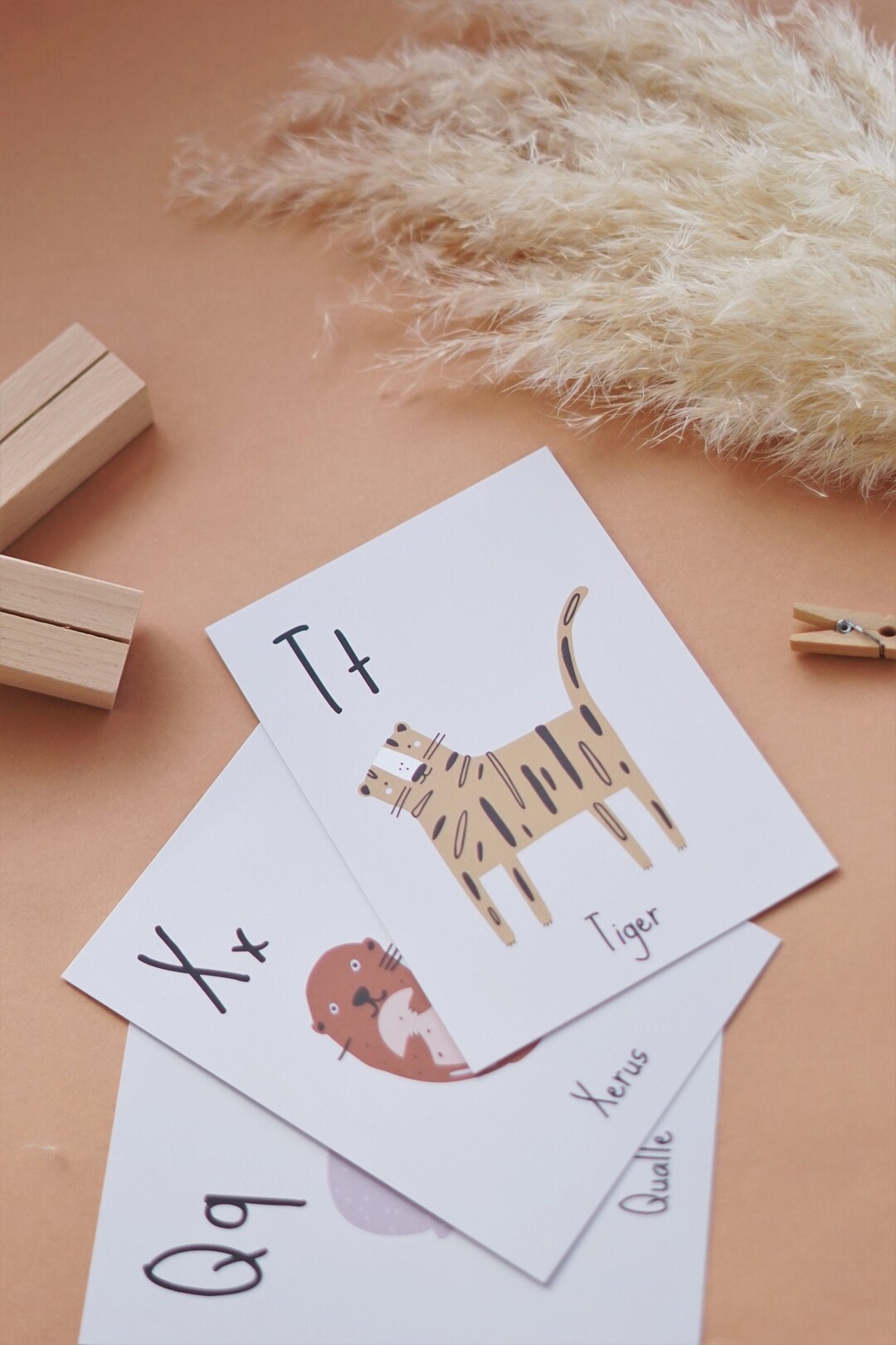 ABC Cards German Alphabet With Animal Motifs (27 Cards) - Learn the ...
