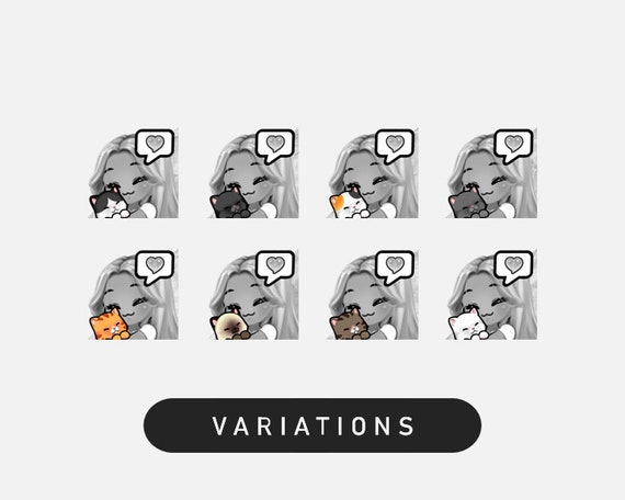 this is fine Twitch Emote Pack focus chibi emotes custom emotes emot ...