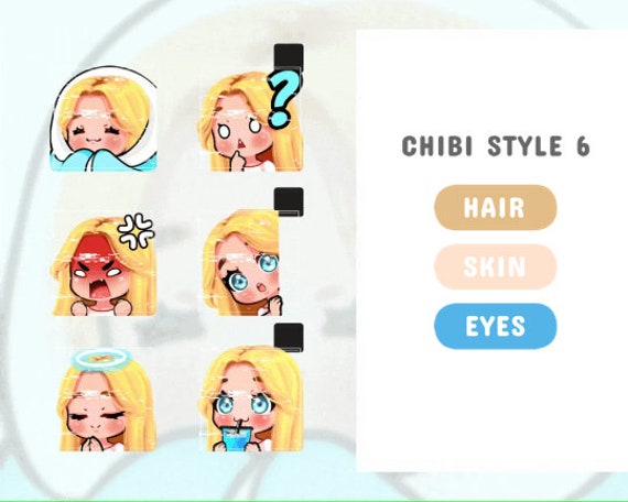 Twitch Emote Cozy Angry Angel Blonde Hair Blue Eyes - Etsy