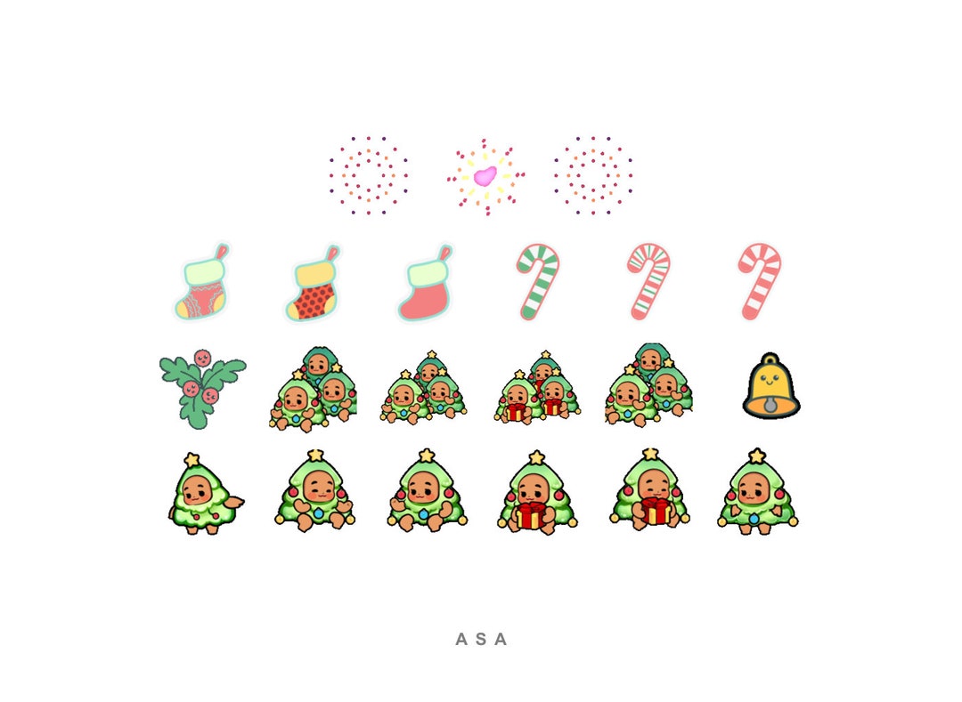 Animated Twitch Emotes Pack Cute Christmas Tree Emotes Animated and ...