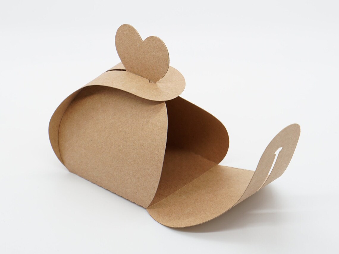 Geschenkbox Herz Plotterdatei SVG DXF PDF und weitere Box | Etsy