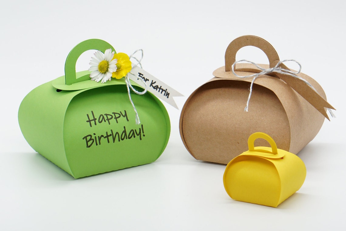 Favor Box Fold Over Box Cut File SVG DXF PDF and Others - Etsy