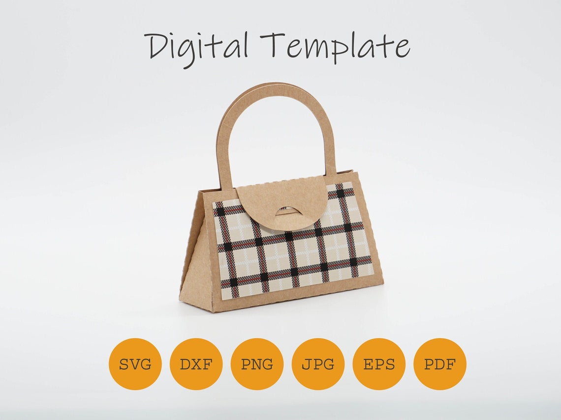 Purse Gift Card Box Cut File SVG DXF PDF and Others - Etsy