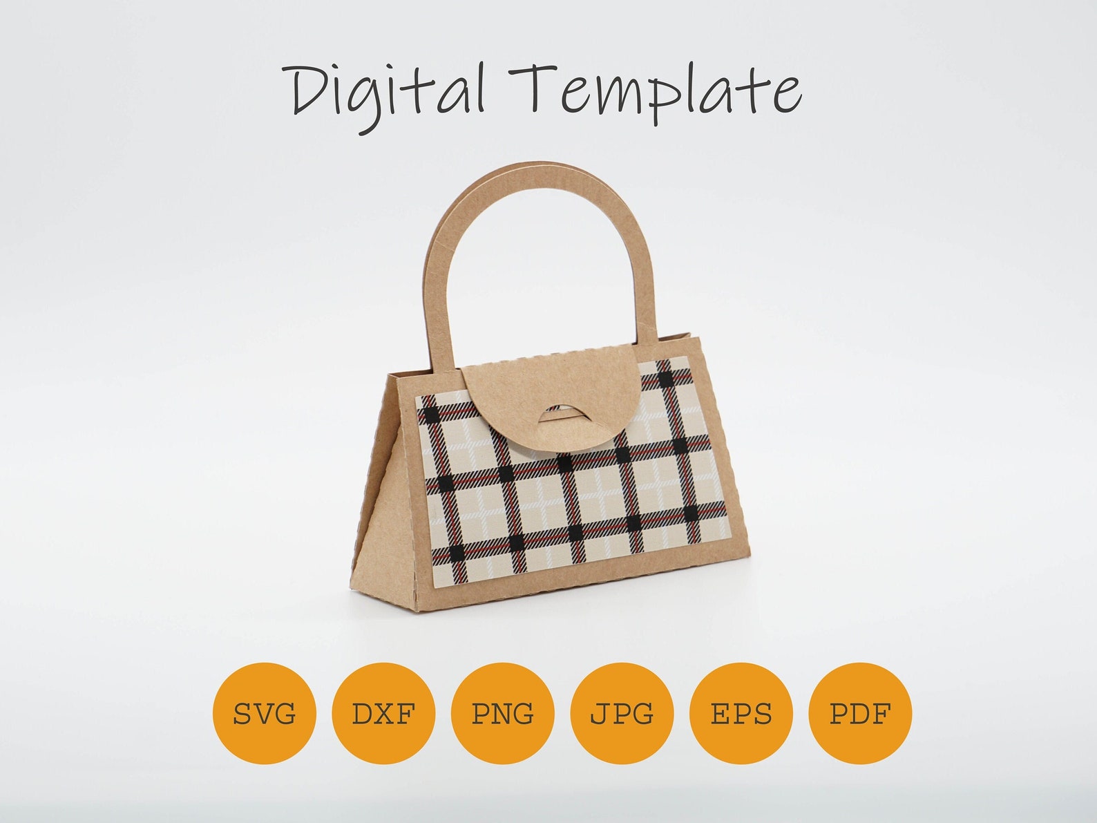 Purse Gift Card Box Cut File SVG DXF PDF and Others - Etsy