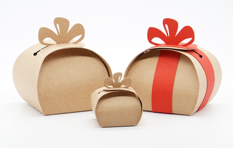 Favor Box, Fold Over Box With Ribbon, Cut File SVG DXF PDF and Others ...