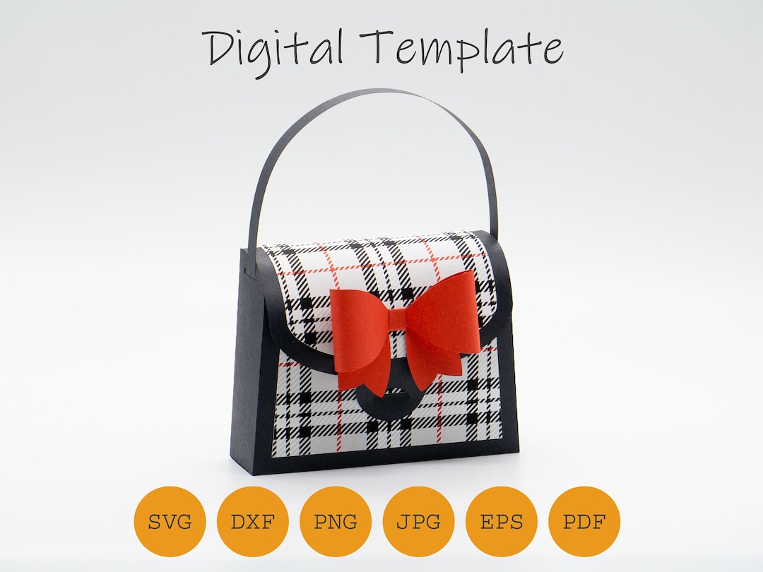 Purse Gift Box, Cut File SVG DXF PDF and Others - Etsy