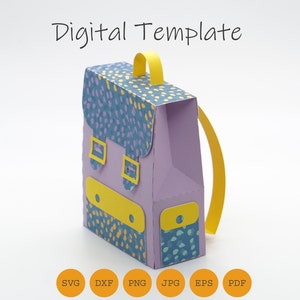 Rucksack, School Bag, Cut File With Craft Instructions, SVG DXF, PDF ...