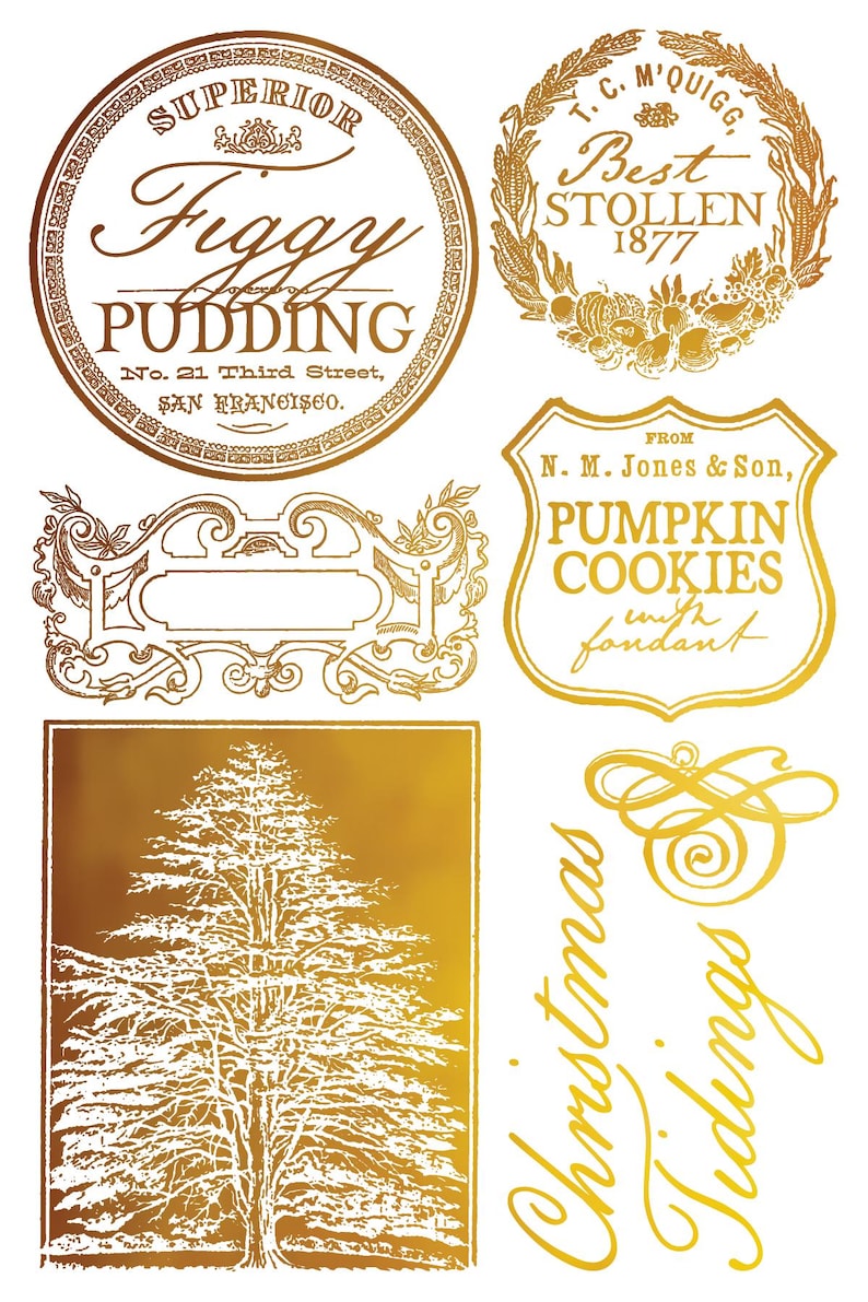 Figgy & Flourish IOD Foil Transfer Pad (8) 8 X 12 Sheets by Iron Orchid ...