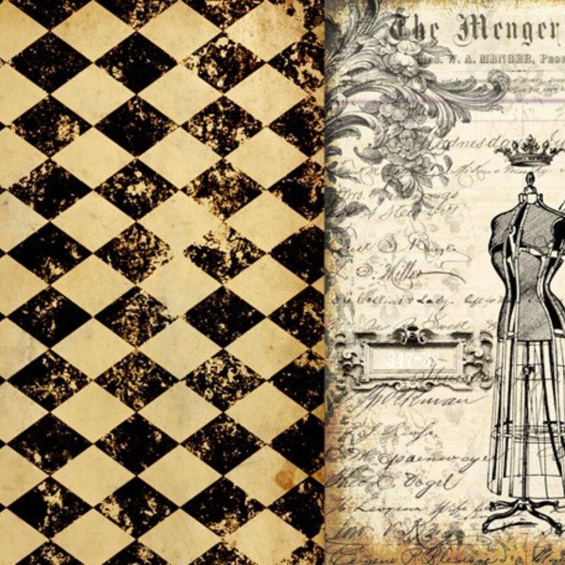 Harlequin Decoupage Paper - Etsy