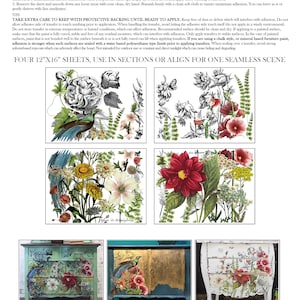 Midnight Garden IOD Transfer Pad With (4) 12 X 16 Sheets by Iron Orchid ...