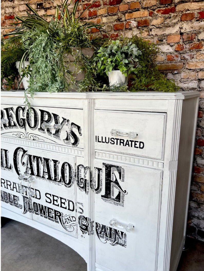 Gregory's Catalogue IOD Paint Inlay by Iron Orchid Design (8) 12 X 16 ...