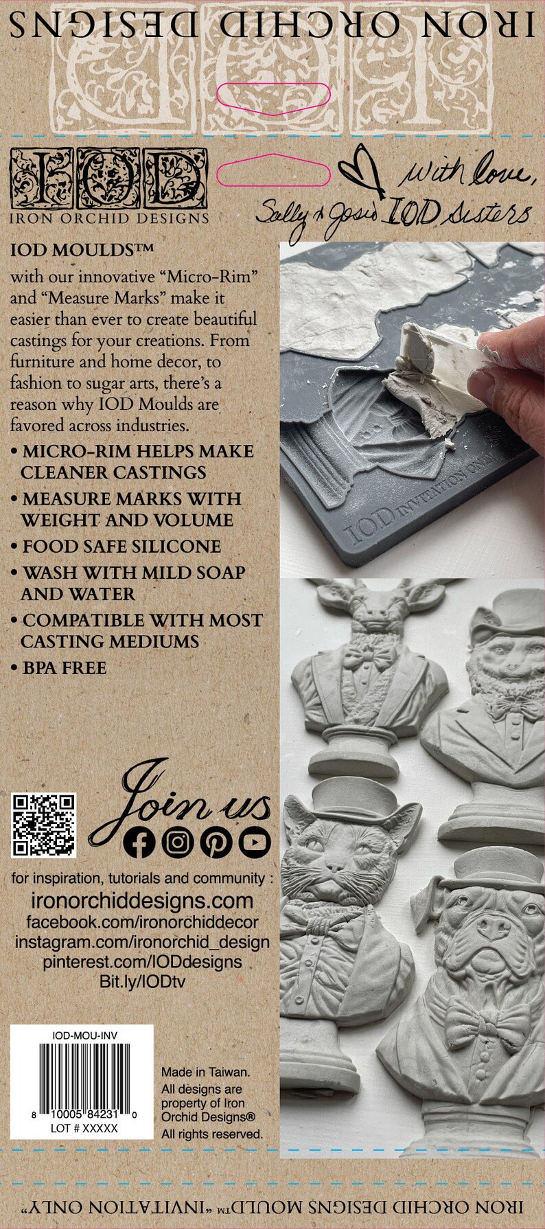 Invitation Only IOD Décor Mould 6 X 10 - by Iron Orchid Designs - Etsy