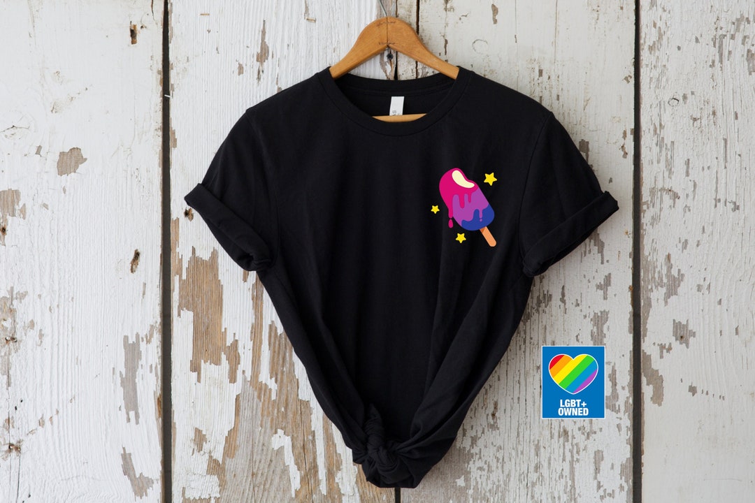 Chemise Popsicle subtile Bi Pride, Fierté bisexuelle, T-shirt Fierté ...