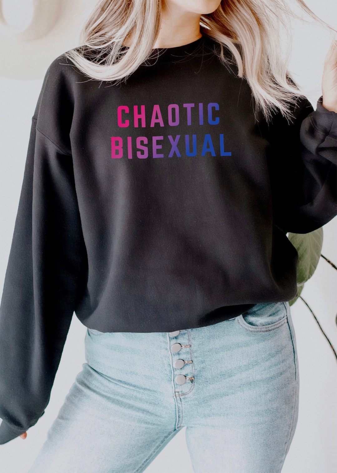 Chaotic Bisexual Sweatshirt, Bi Pride, Bisexual Pride, Pride Apparel ...