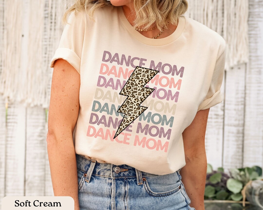 Dance Mom Shirt, Dance Mom Gifts, Dance Mama Shirt, Lightning Leopard ...