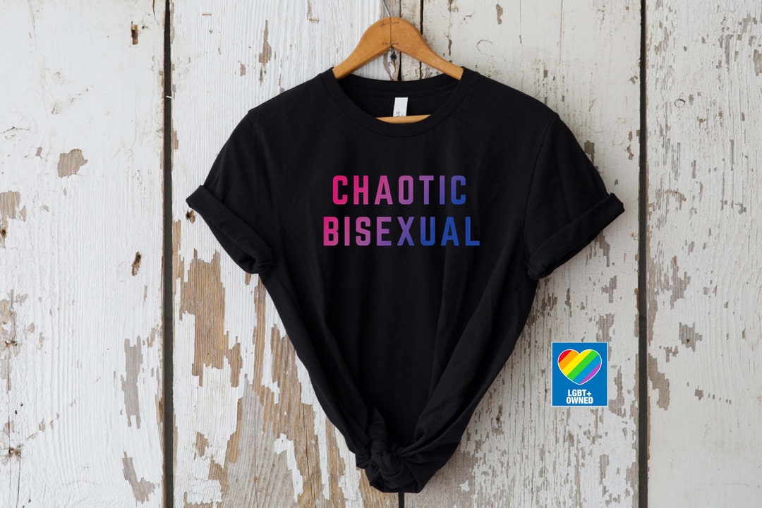 Bi Pride Shirt, Chaotic Bisexual, Bisexual Pride Tshirt, Pride Apparel ...