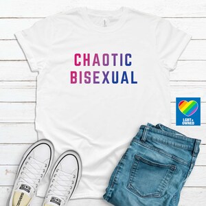 Bi Pride Shirt, Chaotic Bisexual, Bisexual Pride Tshirt, Pride Apparel ...
