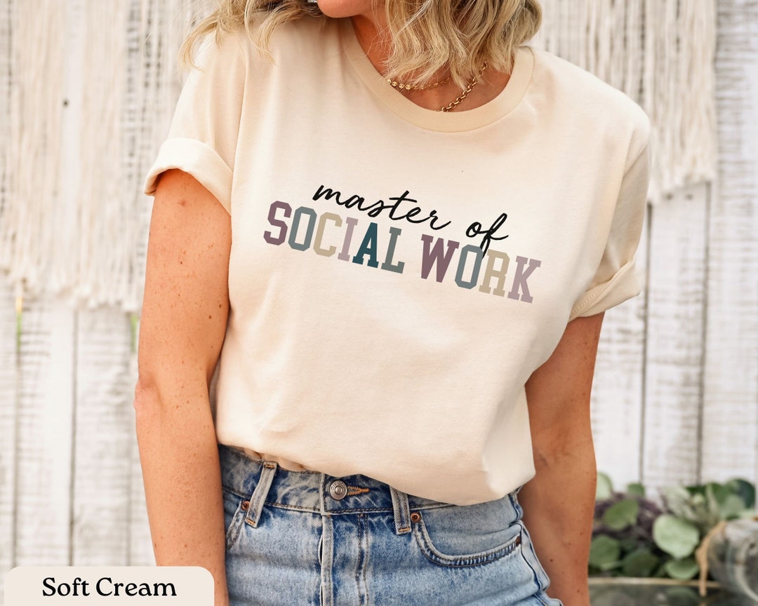 MSW Shirt, Social Worker Graduation Gift, Master of Social Work ...