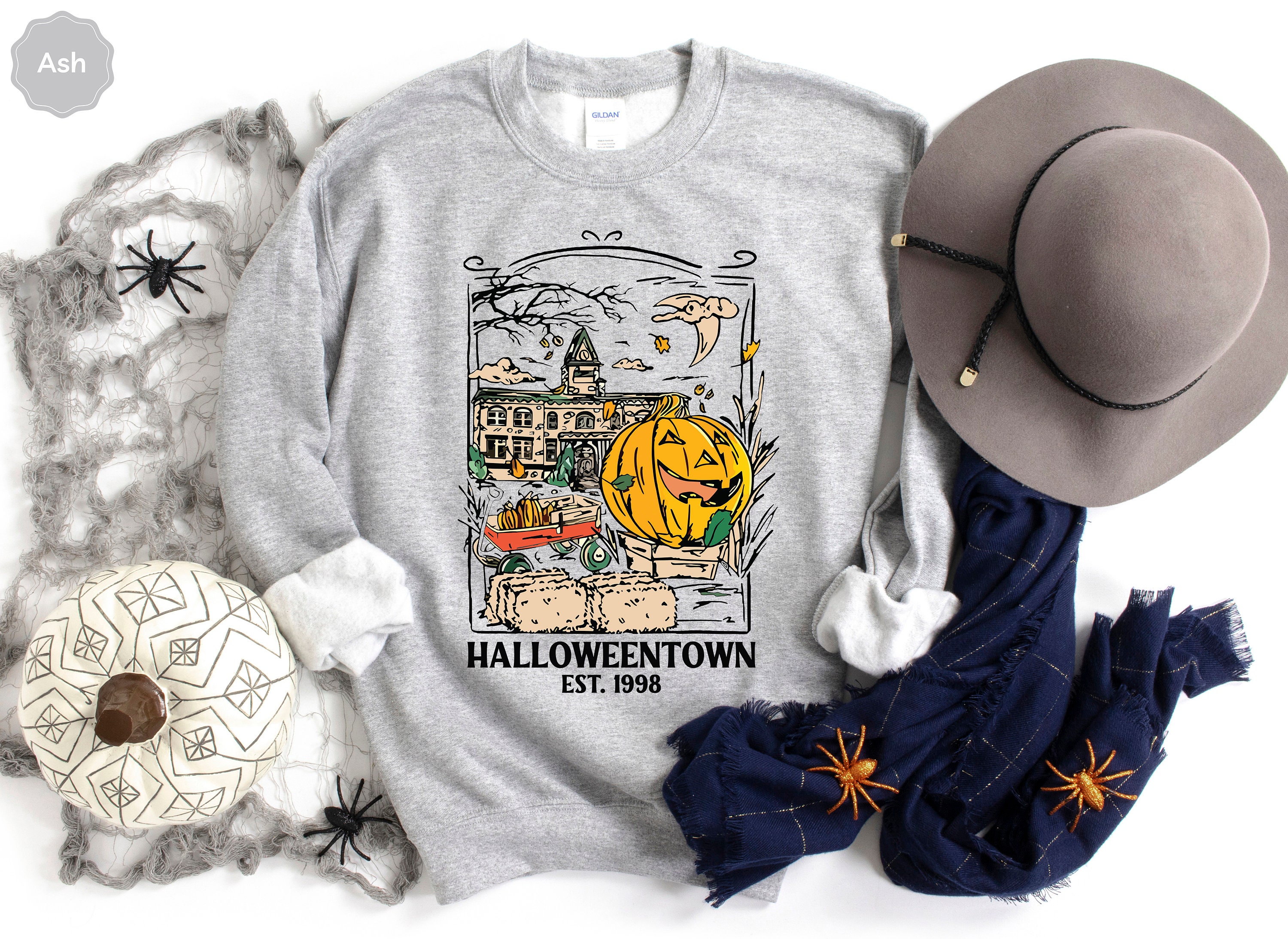 Halloweentown Shirt, Halloween Sweaters, Trendy Crewneck, Vintage ...