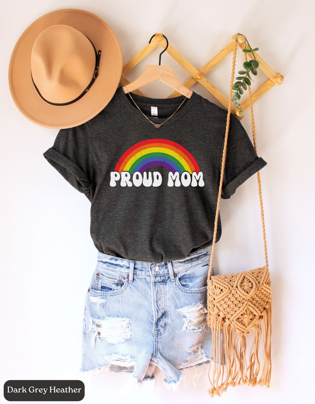 Rainbow LGBTQ Proud Mom Shirt for Mother's Day Gift,pride Mom Shirt ...