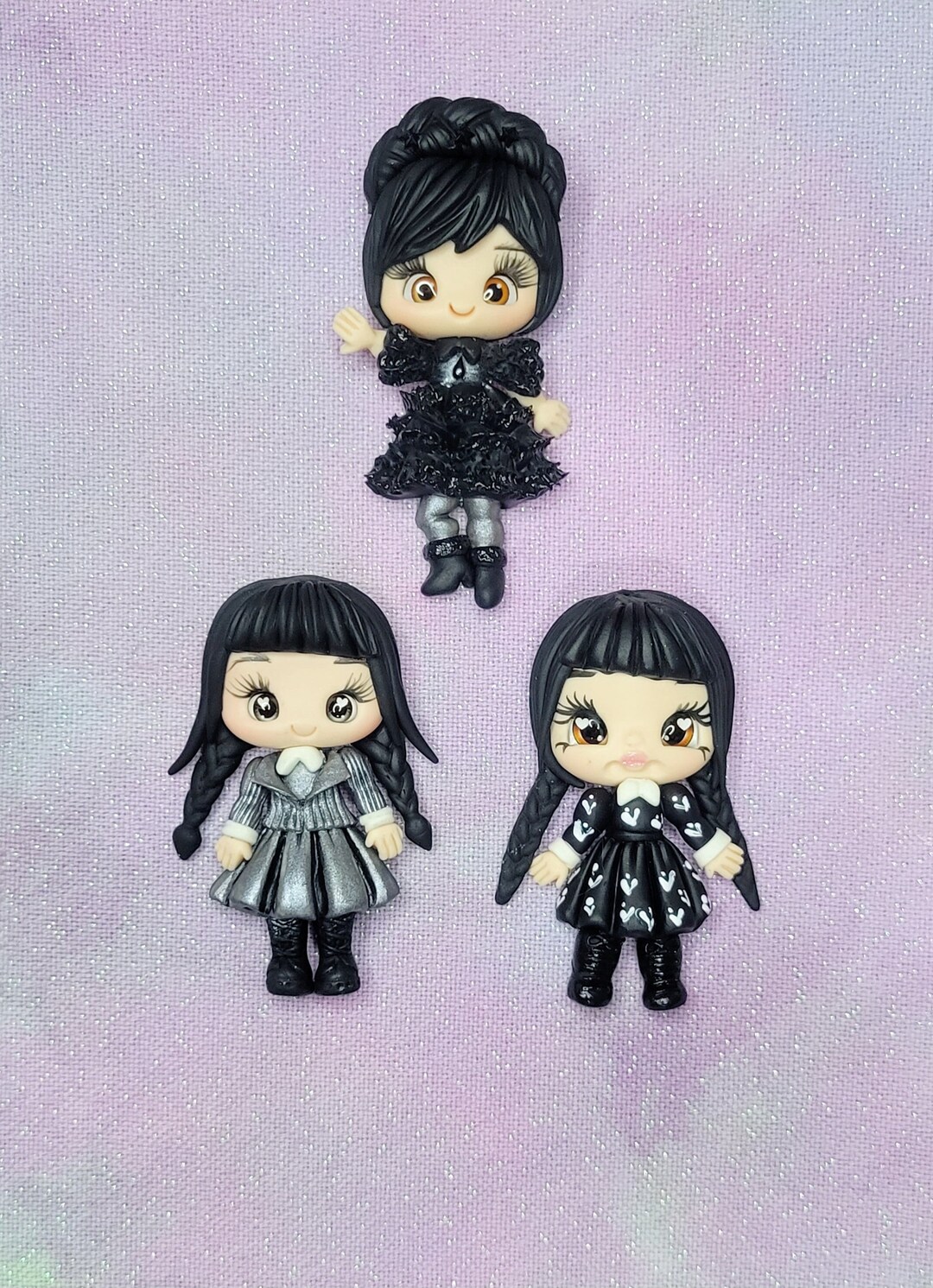 Wednesday Badge Reel Holder / Needle Minder / Necklace Merlina - Etsy