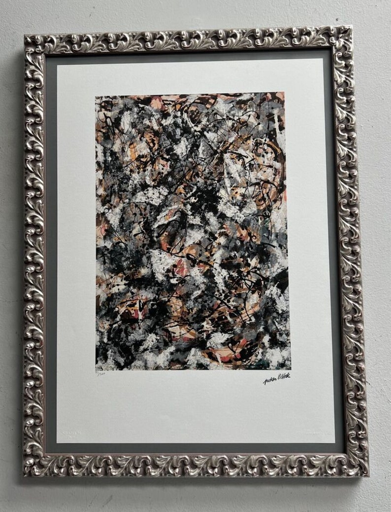 JACKSON POLLOCK 1912-1956 AMERICAN, Signed & Numbered in Pencil With ...