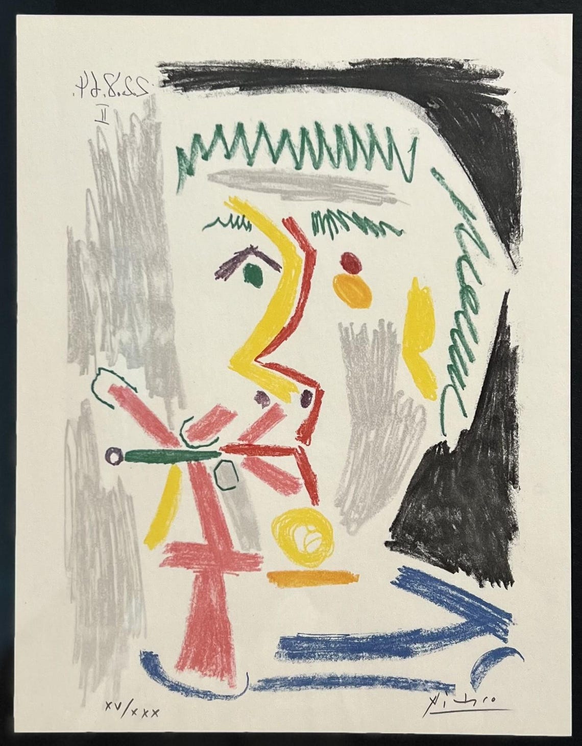 Pablo Picasso "fumeur 11" Original Litho Signed in Pencil by Picasso ...