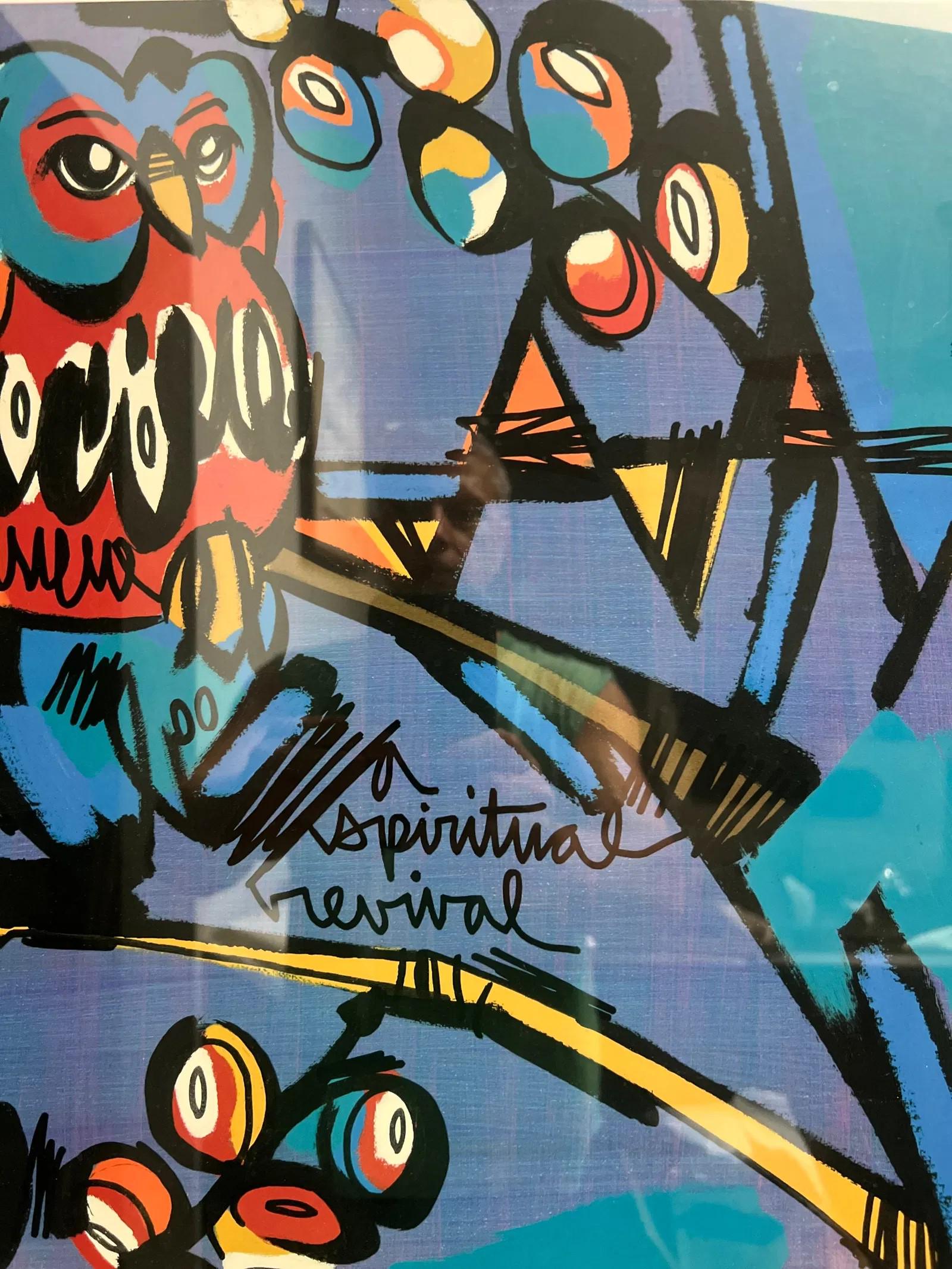 David Le Batard "as Lebo" " a Spiritual Revival" Framed Seriolithograph ...