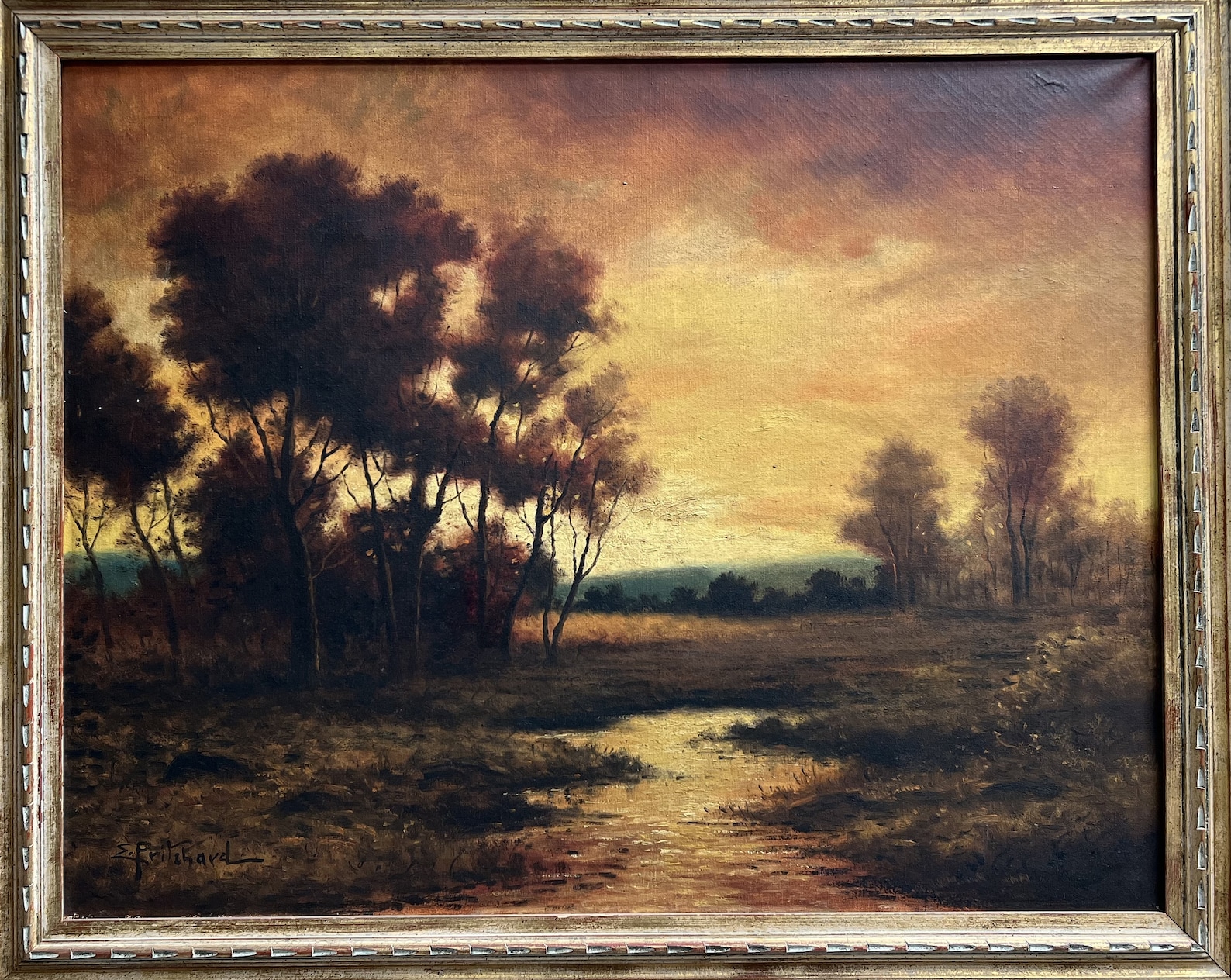 Edward Pritchard (american) 1864-1930s Late Afternoon Midsummer Oil on ...