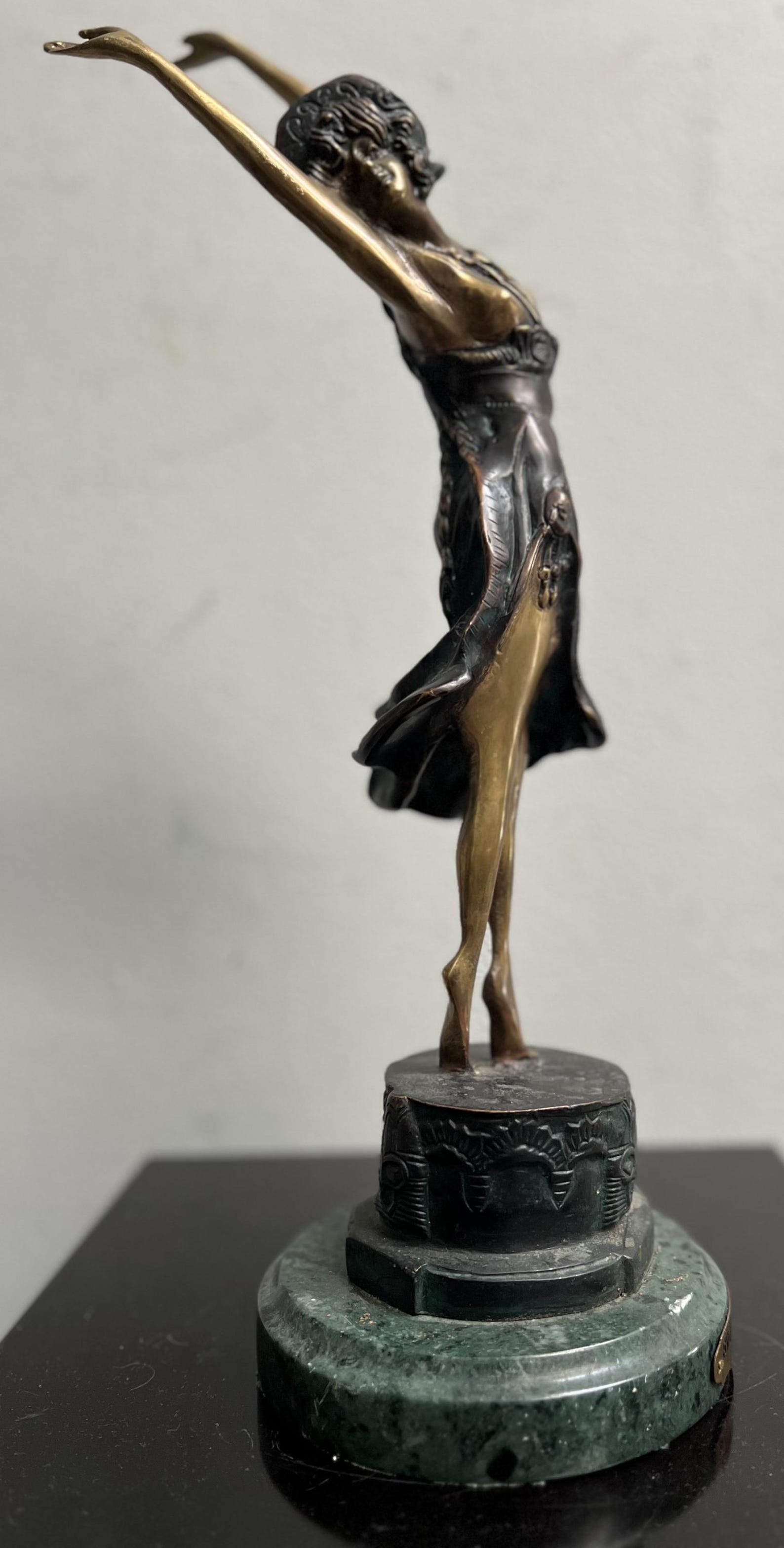 Claire Jeanne Roberte Colinet 1885 1950 swaying Dancer Stunning Bronze ...