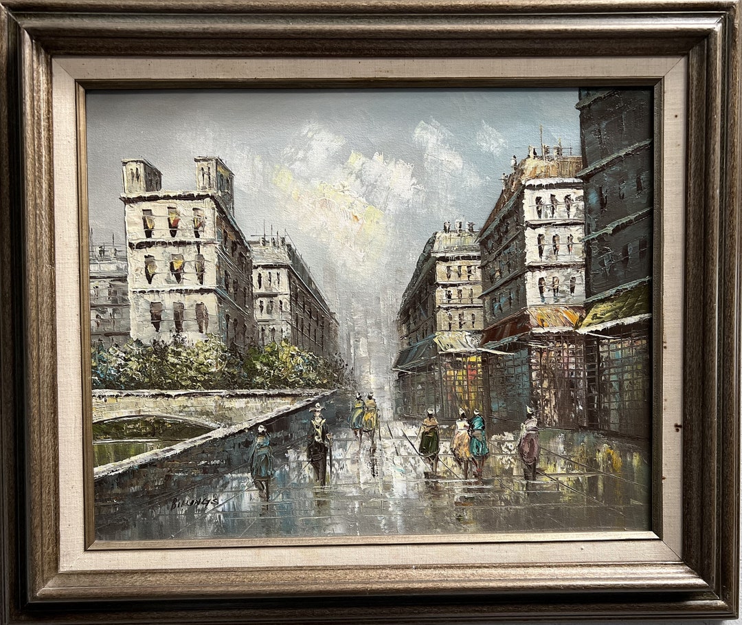 Henry J Billings (american 1894-1985) Autume in Paris Oil on Canvas ...