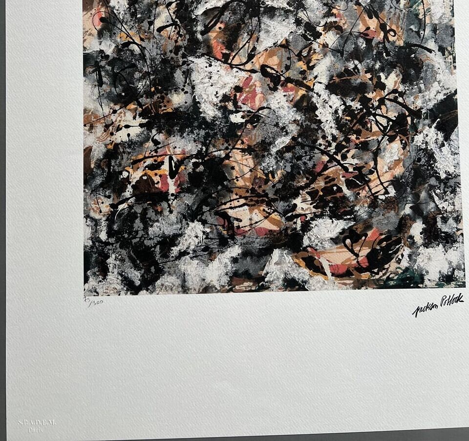 JACKSON POLLOCK 1912-1956 AMERICAN, Signed & Numbered in Pencil With ...